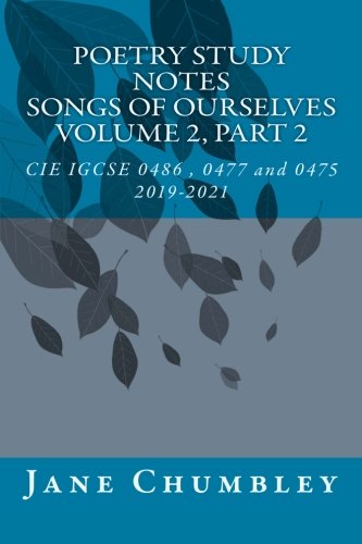 Poetry Study Notes Songs of Ourselves, Volume 2, Part 2: Poetry Study ...