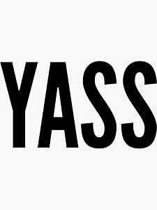 Amazon.com: yass - Sticker Graphic - Political Funny Bumper Sticker for ...