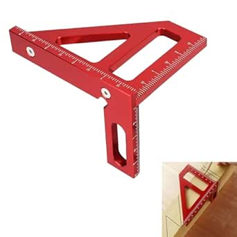 FJLYZL 3D Multi Angle Measuring Ruler,45° & 90° Degree Triangle Scriber ...