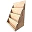Amazon.com: Walnut Portable 4 Tier Greeting Card & Rack Card Display ...