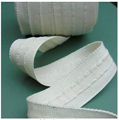 Bonnin Curtain Header Tape White Pencil Pleat Tape for Window Curtain ...