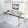 Amazon.com: Electric Height Adjustable Standing Desk Home Office ...