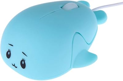 Amazon.com: Cute Animal Baby Dolphin Shape USB Wired Mouse 1600 DPI ...