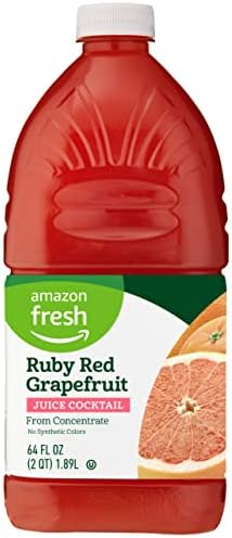 Amazon.com : Amazon Fresh, Ruby Red Grapefruit Juice from Concentrate ...