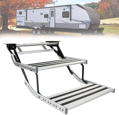 Rv Camper Stair, Manual Electric Retractable Rv Steps, Caravan Stair ...