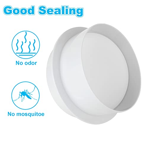 ZOFUN 2 PCS 150mm Backraft Shutters, 6 Inch Ducting Connector with ...