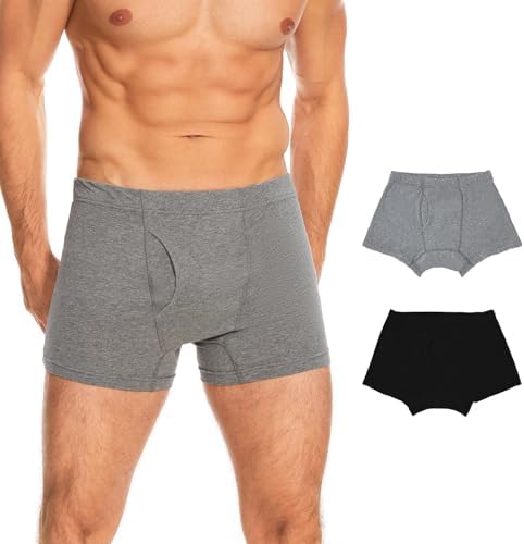Amazon.com: ShieldEase Washable Incontinence Underwear for Men - Cotton ...