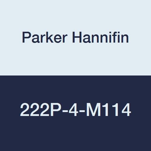 Parker Hannifin 222P-4-M114 Brass Pipe to Metric Adaptor, 1/4-18 NPTF x ...