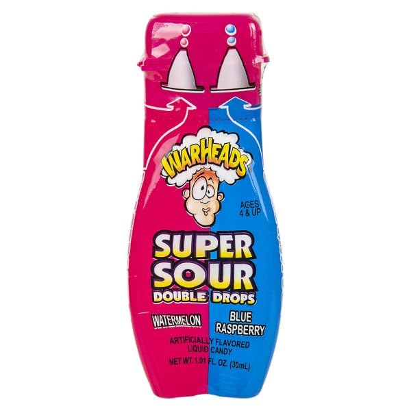 Warhead Super Sour Liquid Double Drop Blue Raspberry & Blue Raspberry ...