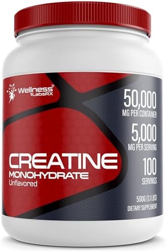 Amazon.com: Pure Creatine Powder 5000mg (5g) - Pre Workout Micronized ...