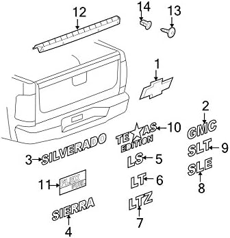 Amazon.com: Genuine GM 25844299 Spoiler, Rear : Automotive
