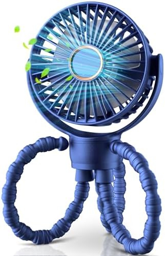 Amazon.com: TUNISE Stroller Fan, Rechargeable with TYPE-C Port, 4000mAh ...