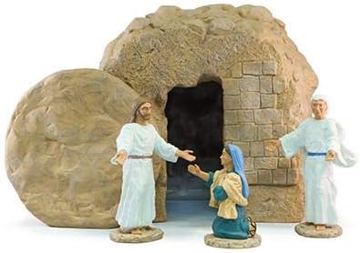 Amazon.com: Easter Creche Resurrection Scene/Display - 5 Piece Set ...
