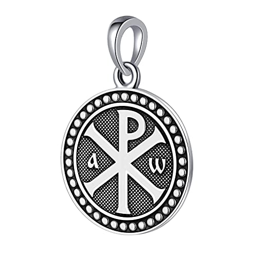 Snapklik.com : VENICEBEE Cross Chi-Rho Christogram Medal Jesus Christ ...