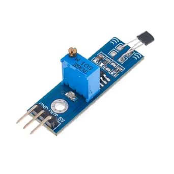 uxcell LM393 Chip 3144 3 Terminal Hall Sensor Module DC 5V Blue: Amazon ...