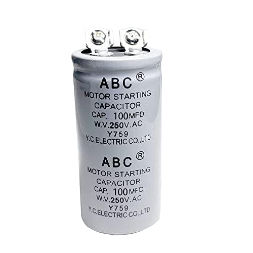 ABC Capacitor 100MFD 100uf 250V Cylindrical AC Motor Starting Capacitor ...