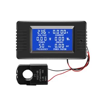 AC Current Voltage Amperage Power Energy Panel Meter LCD Digital ...
