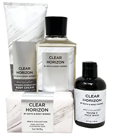 Amazon.com : Bath and Body Works Men's Collection CLEAR HORIZON Deluxe ...