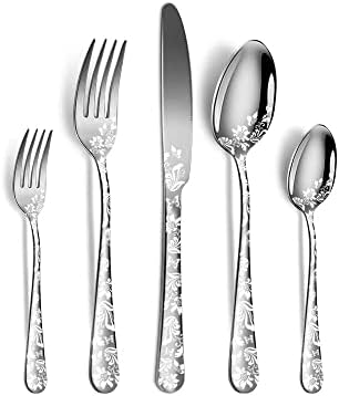 Amazon.com | Supreme Housewares 20-Piece Fish Shaped Flatware Set, 18/8 ...