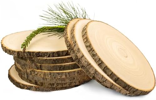 Amazon.com: BORISCA 4 PCS Wood Slices, 10-11inch Wood Slices for ...