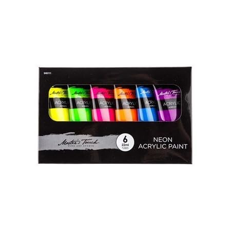 Amazon.com: Neon Acrylic Paint Set From TheCraftyCrocodile : Arts ...