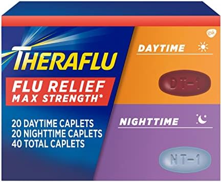 Amazon.com: Theraflu Max Strength Flu Symptom Relief - 20 Caplets Plus ...