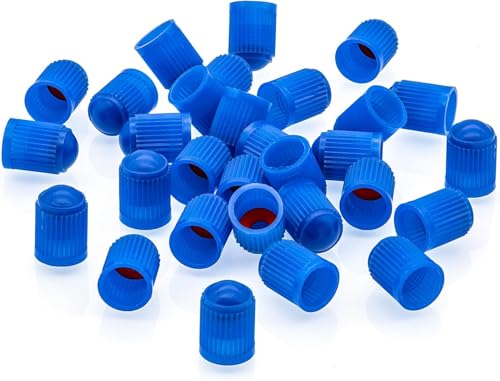 25 PCS Tire Valve Stem Caps, Plastic Car Tyre Valve Cap with O Rubber ...