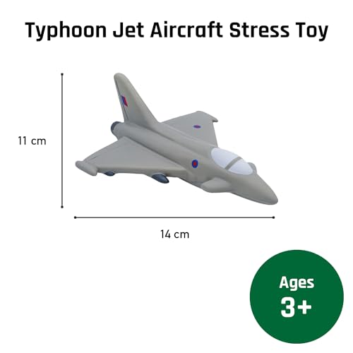 Typhoon Fighter Jet Aircraft Fidget Toy – Squishy Foam Stress Reliever ...