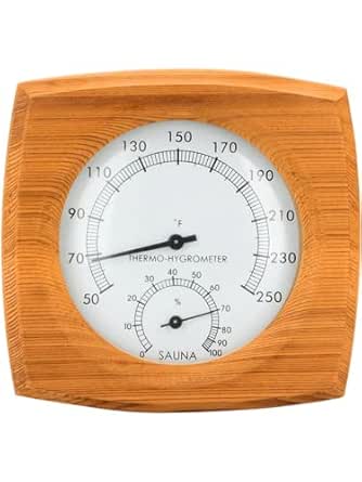 Amazon.com: Sauna Thermometer Fahrenheit 2 in 1, Glazeal Indoor Sauna Thermometer & Hygrometer ...