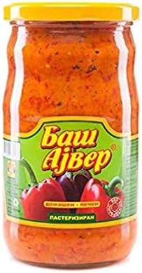 Amazon.com: Bas Ajvar Mild Red Pepper Vegetable Spread 10.2oz