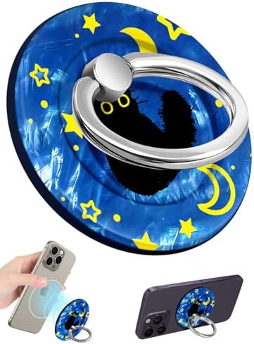 Amazon.com: Adjustable Phone Grip, Magnetic Phone Stand Compatible with ...