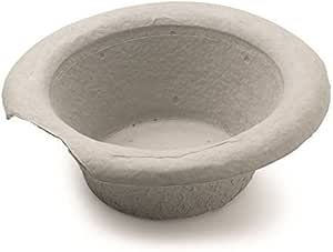 25 Disposable Cardboard Pulp Commode Pans Hospital Style 1.7L Capacity ...