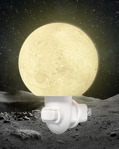 TobeBright Moon Night Light Plug in Soft Warm Light Decorative Night ...