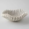 Amazon.com: Marble Ruffle Bowl (9 Inches), Scallop Decorative Bowl ...