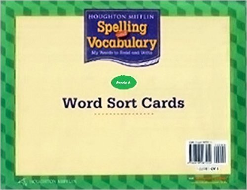 Spelling and Vocabulary, Level 6: Word Sort Cards | Amazon.com.br