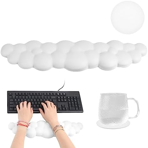 Amazon.com : Cloud Keyboard Wrist Rest, Soft Leather Memory Foam Wrist ...