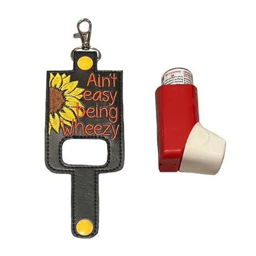 Amazon.com: Sunflower Easy Wheezy Inhaler Holder Key Fob : Handmade ...