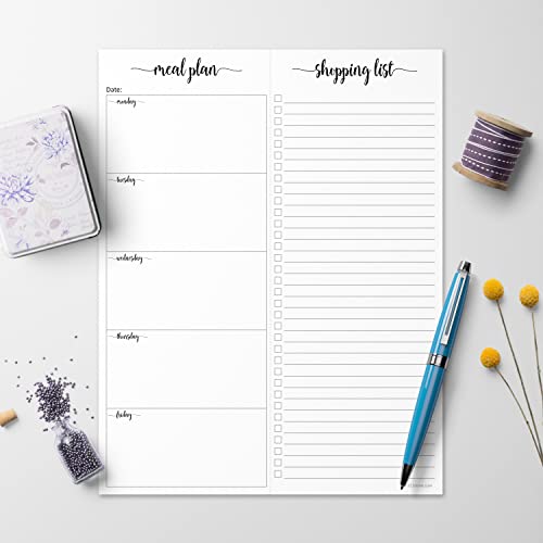 Snapklik.com : 321Done Meal Planning Notepad, 85x11, Made In USA, M-F ...