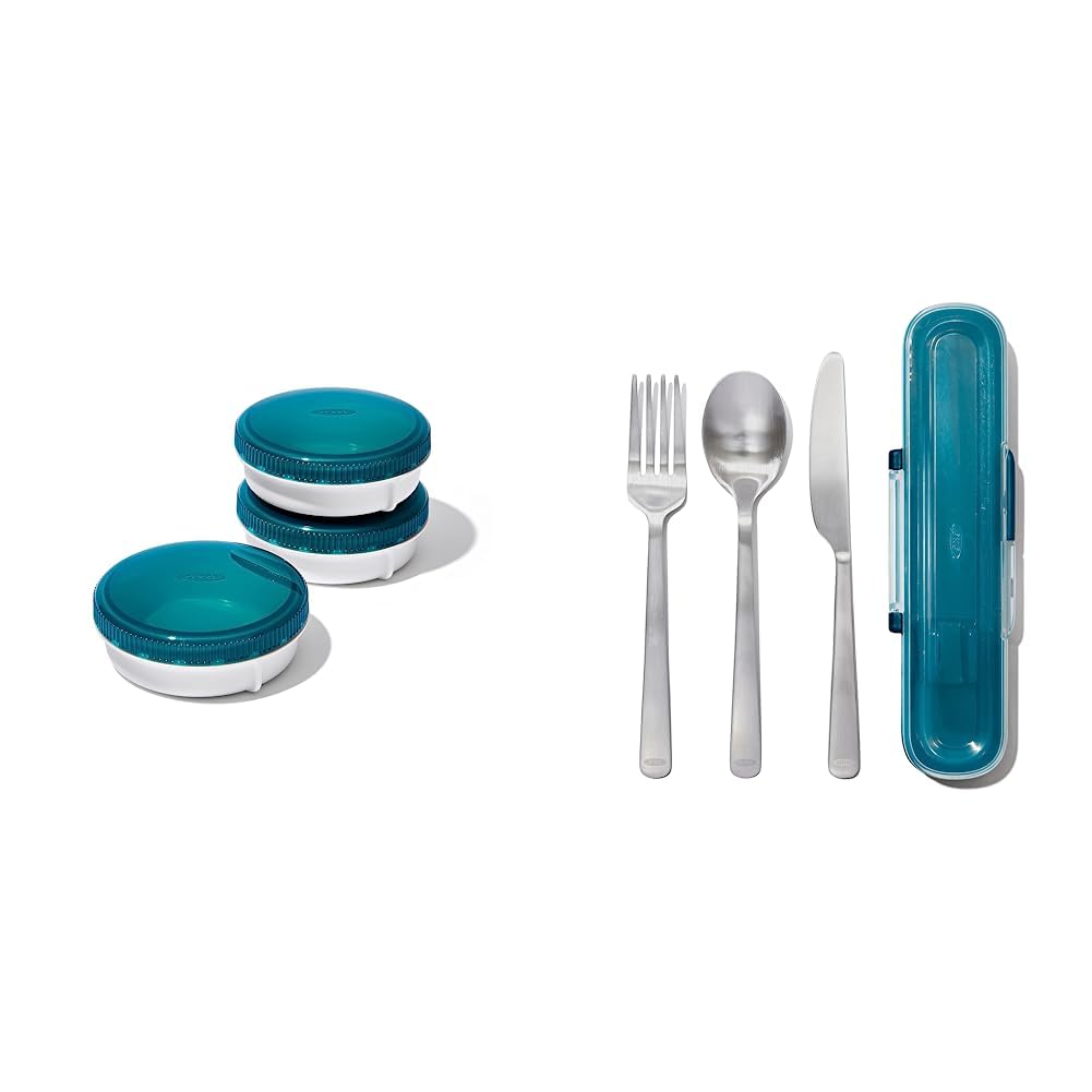 Amazon.com: OXO Good Grips Prep & Go Leakproof Condiment Containers - 3 ...