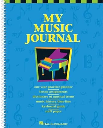 My Music Journal - Student Assignment Book | Practice Planner with ...