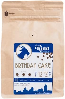 Amazon.com : Kidd Coffee Co. Birthday Cake 12 oz Ground Coffee, Medium ...