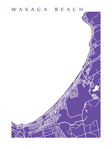 Amazon.com: Wasaga Beach Map Print : Home & Kitchen
