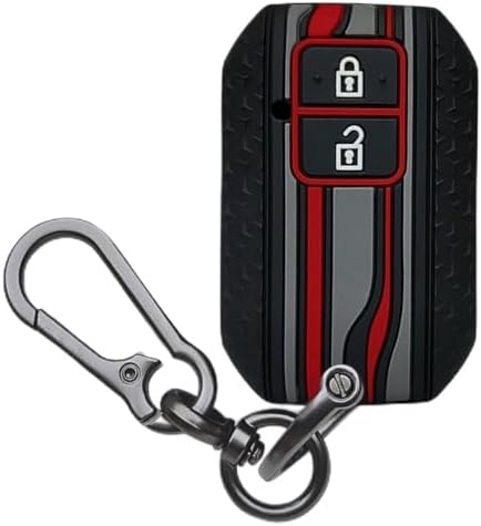 Keyzone® Striped Silicone Key Cover Compatible for Suzuki Baleno, Grand ...