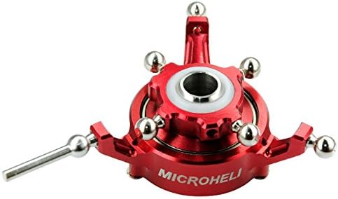 Amazon.com: MICROHELI Precision CNC Double Bearing Swashplate (RED ...