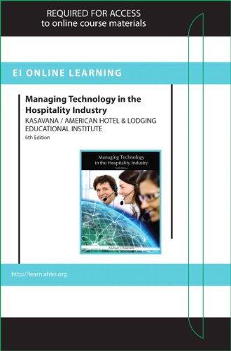 Buy Managing Technology in the Hospitality Industry Ahlei Access Card ...