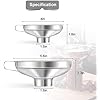 Amazon.com: AIEVE Canning Funnel, 2 Pack Canning Supplies for Wide and ...