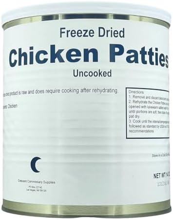 Amazon.com: Military Surplus Freeze-Dried Chicken Patties 14 Oz | Long ...