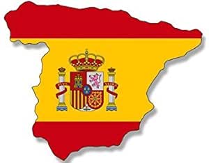 Amazon.com: MAGNET Spain SHAPED Spanish Flag Magnet(country barcelona ...