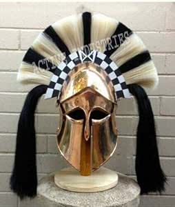 Amazon.com : Greek Corinthian Helmet with Plume Armor Adult Helmet ...