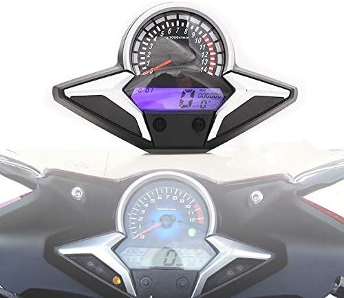 Amazon.com: Motorcycle LCD Digital Speedometer Odometer Tachometer ...